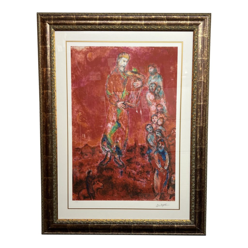 Marc Chagall "King David With Lyre" Edition 26/375 - Design Plus Gallery