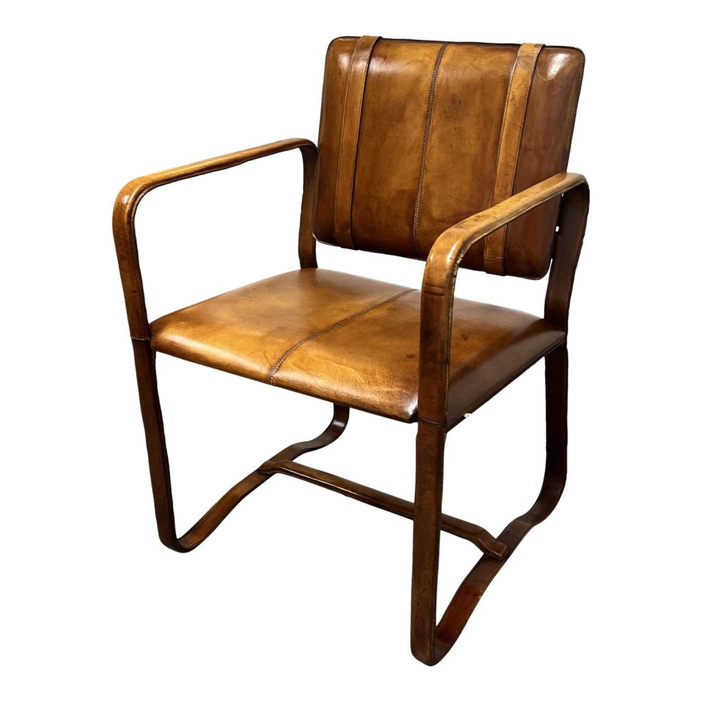 Restoration Hardware Buckle Leather Desk Chair. Original Price: $1,103 ...