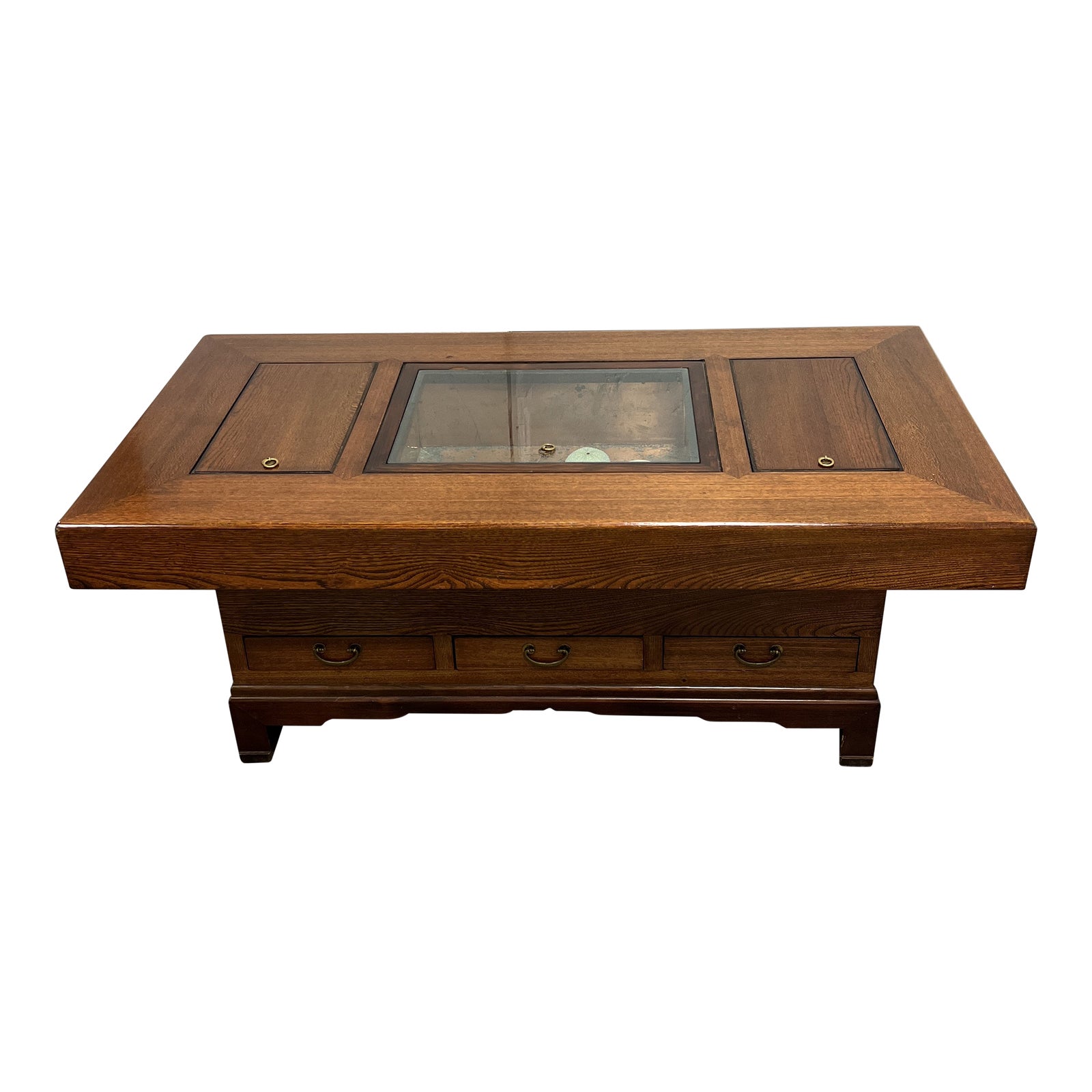 Mid 20th Century Japanese Wood + Copper Hibachi Table - Design Plus Gallery