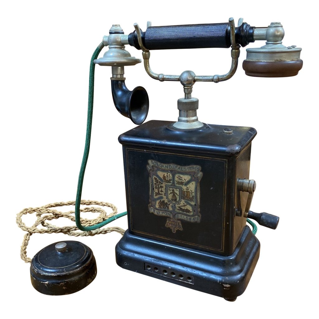 Holland Falsters Antique Hand-Cranked Telephone - Design Plus Gallery