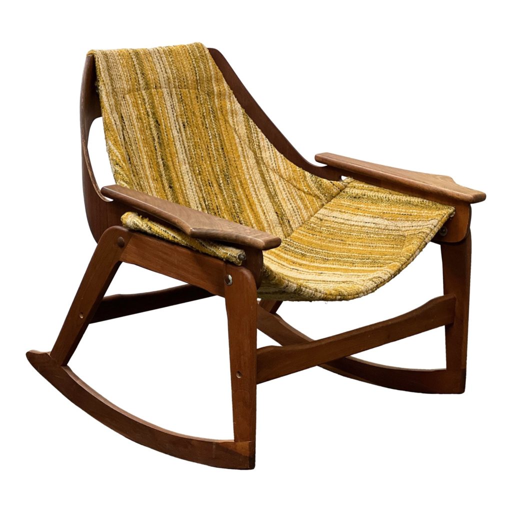 Mid 20th Century Jerry Johnson Sling Rocking Chair - Design Plus Gallery