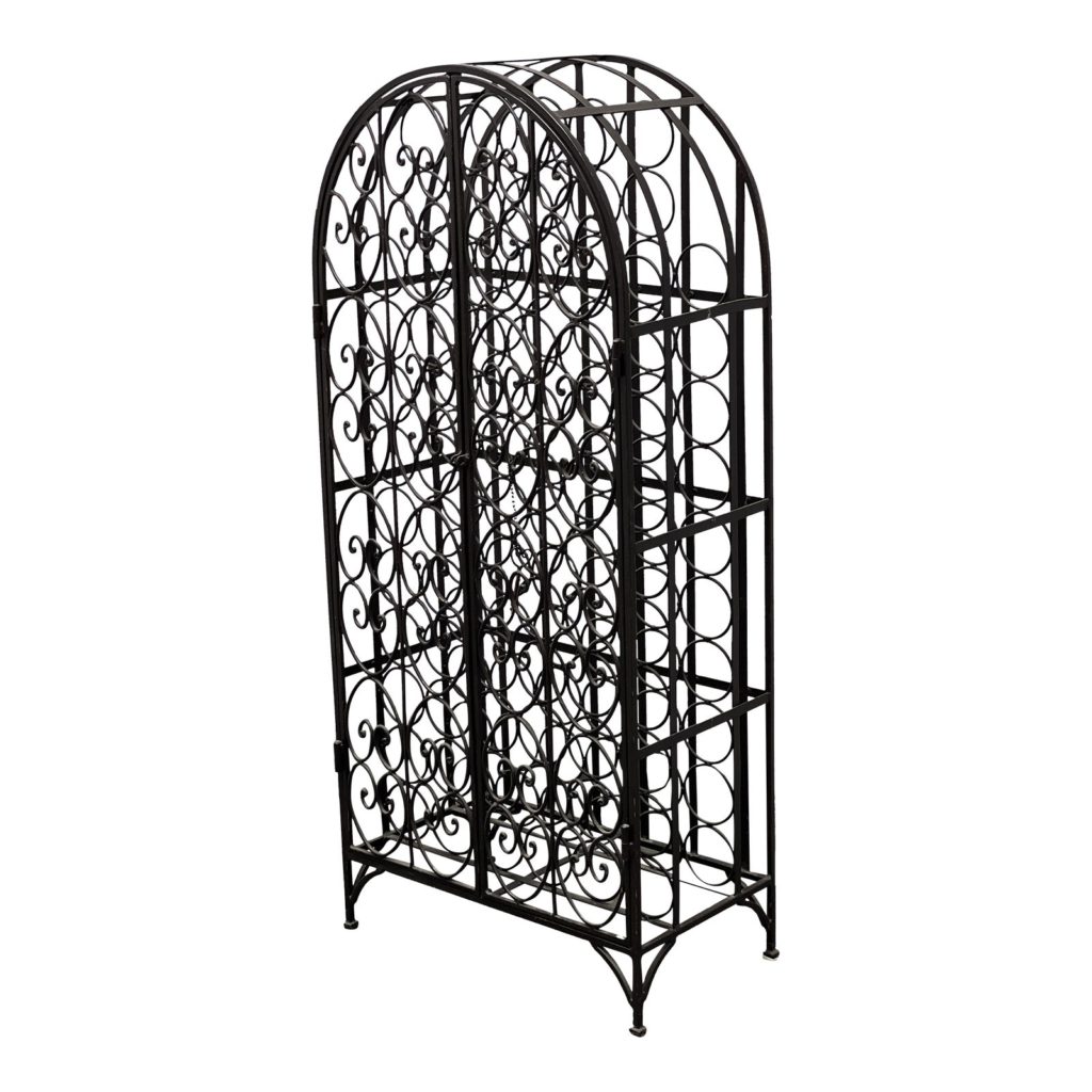 Rustic Style Iron Arched Wine Rack - Design Plus Gallery