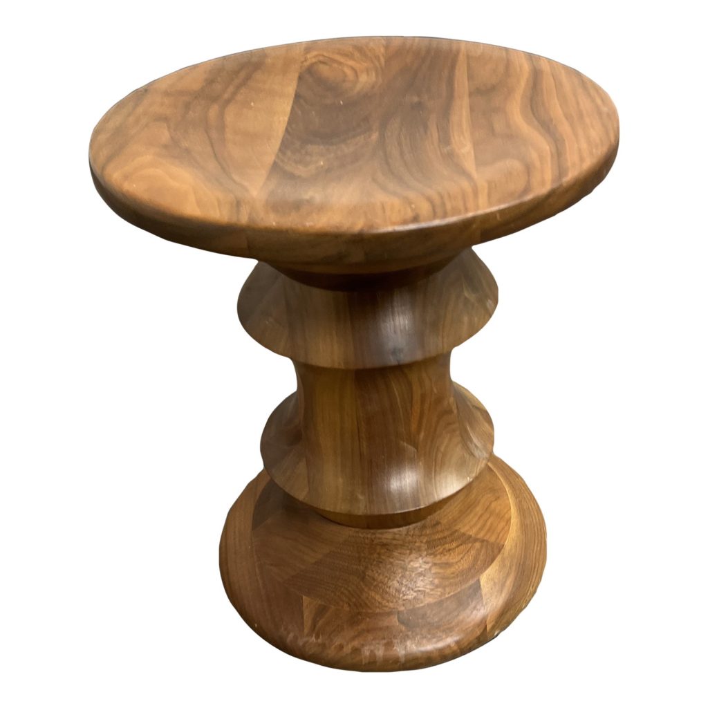 Herman Miller Charles & Ray Eames Solid Walnut Stool Shape A411 ...