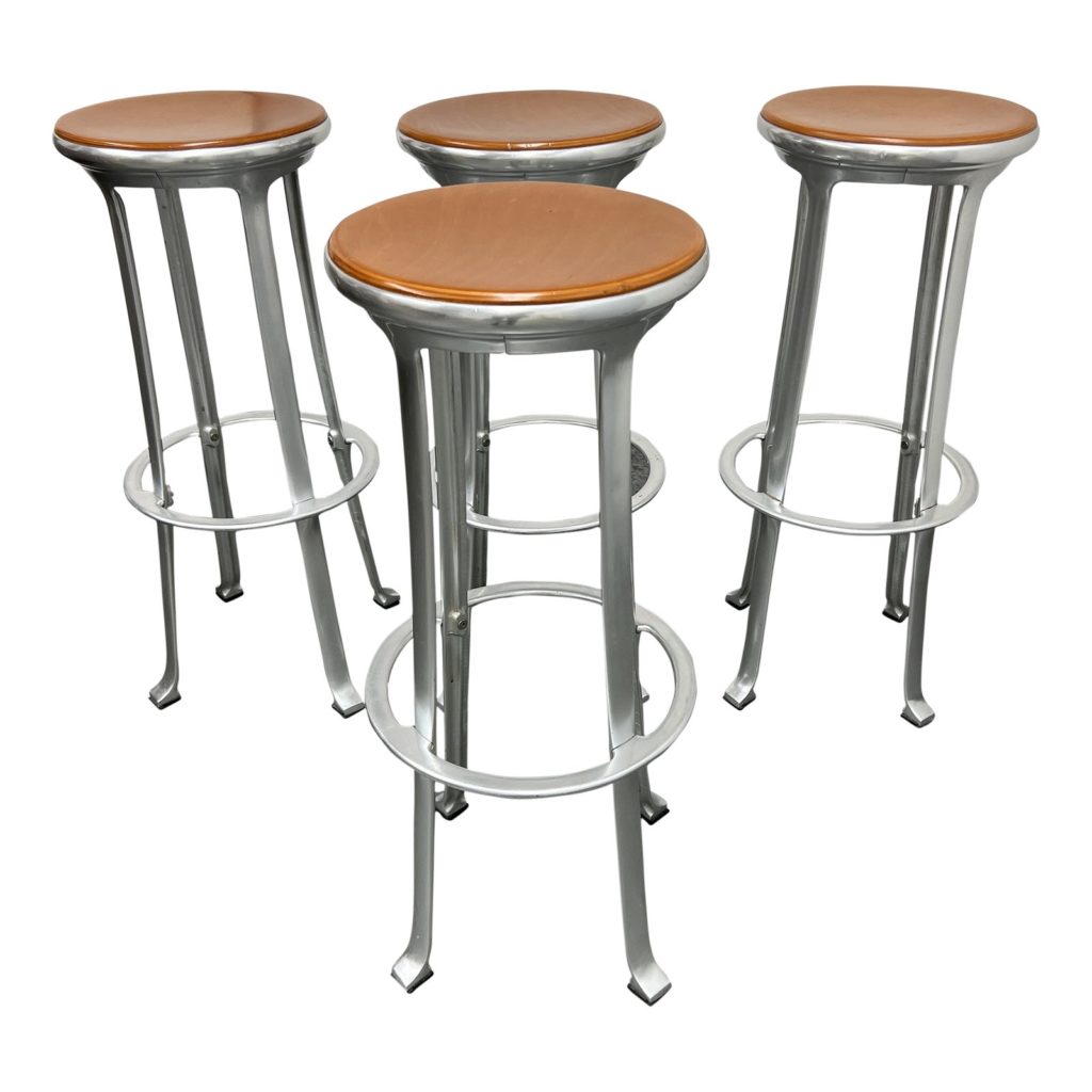 Indecasa Joan Casas Y Ortinez Industrial Bar Stools, Set of Four. Original Price: $3,000 ...