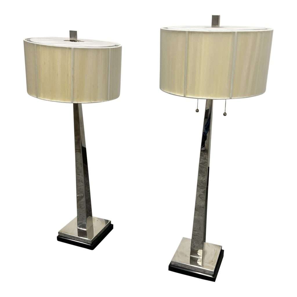Frederick Cooper Tall Tower Lamps, a Pair - Design Plus Gallery