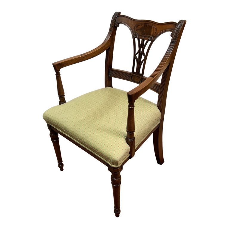Antique English Sheraton Style Side Chair - Design Plus Gallery