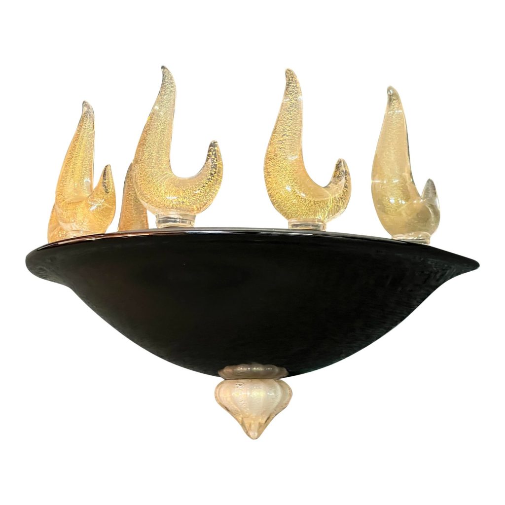 Barovier & Tosa Vintage Murano Flame Wall Sconce - Design Plus Gallery