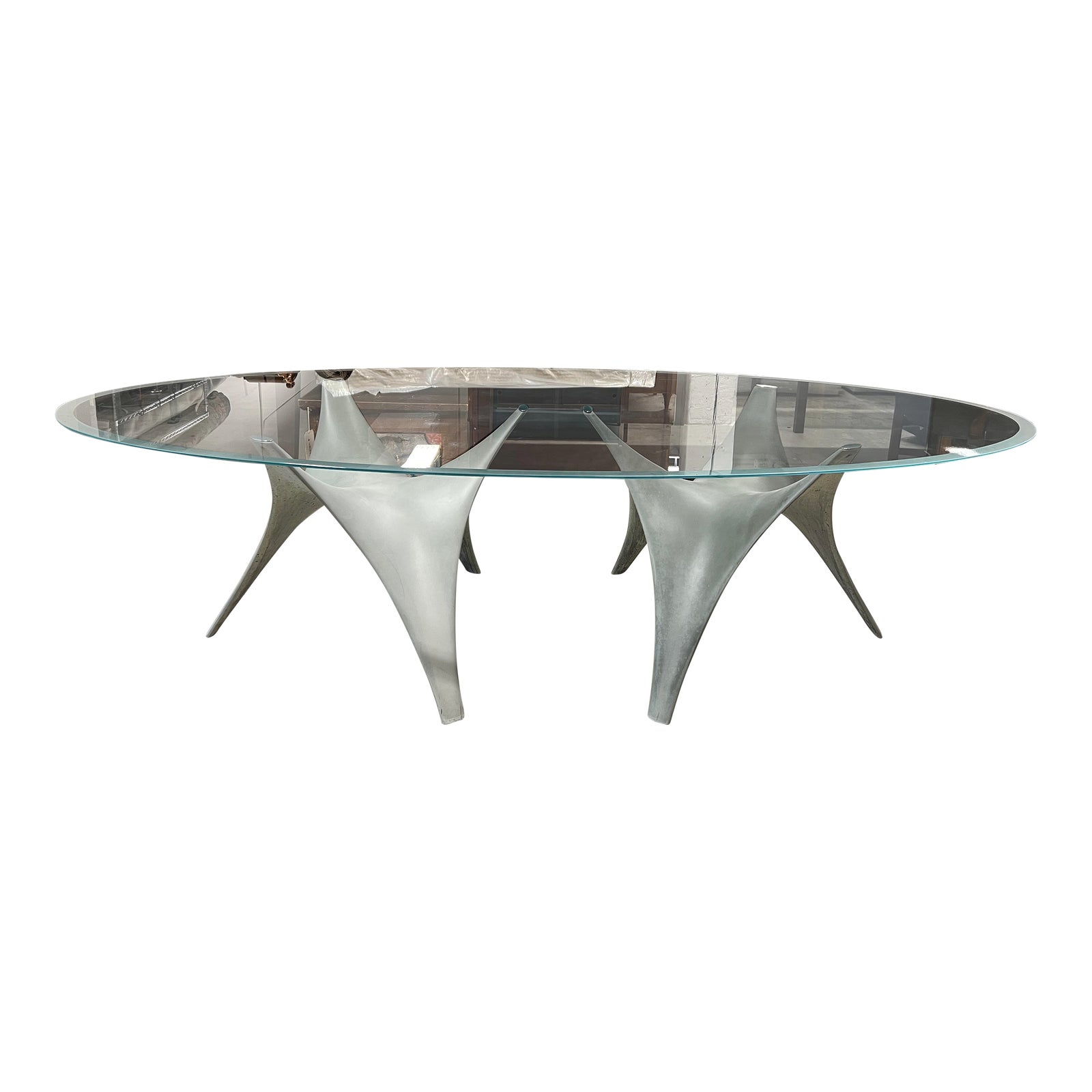 molten-and-co-foster-partners-arc-oval-double-pedestal-dining-table ...