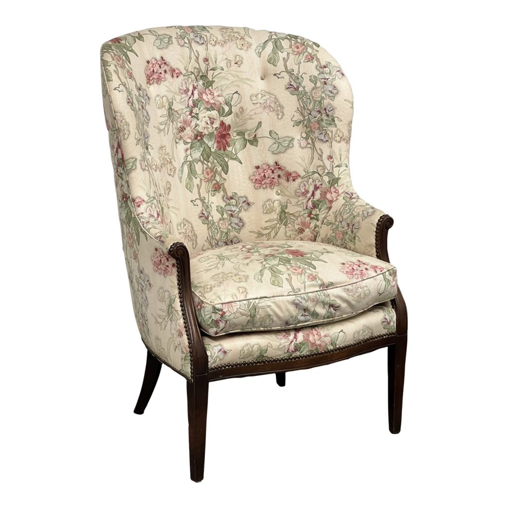 Vintage Floral Print Sitting Armchair - Design Plus Gallery