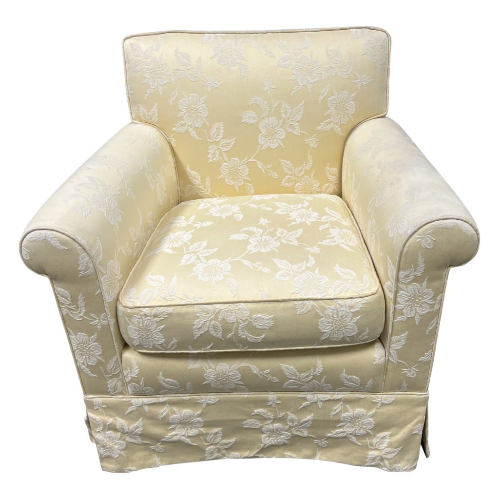 Vintage Floral Embroidered Arm Chair - Design Plus Gallery