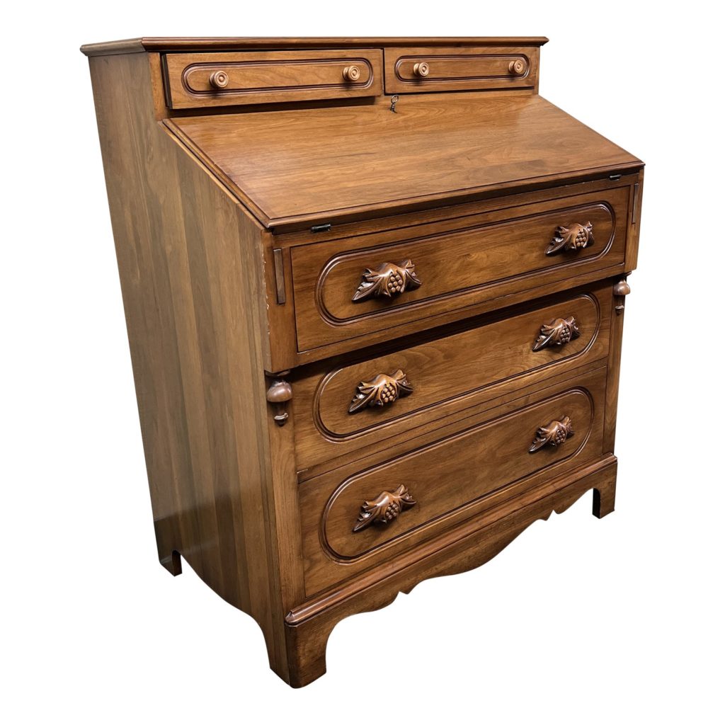 Davis Cabinet Company Victorian Style Drop Front Secretary - Design ...