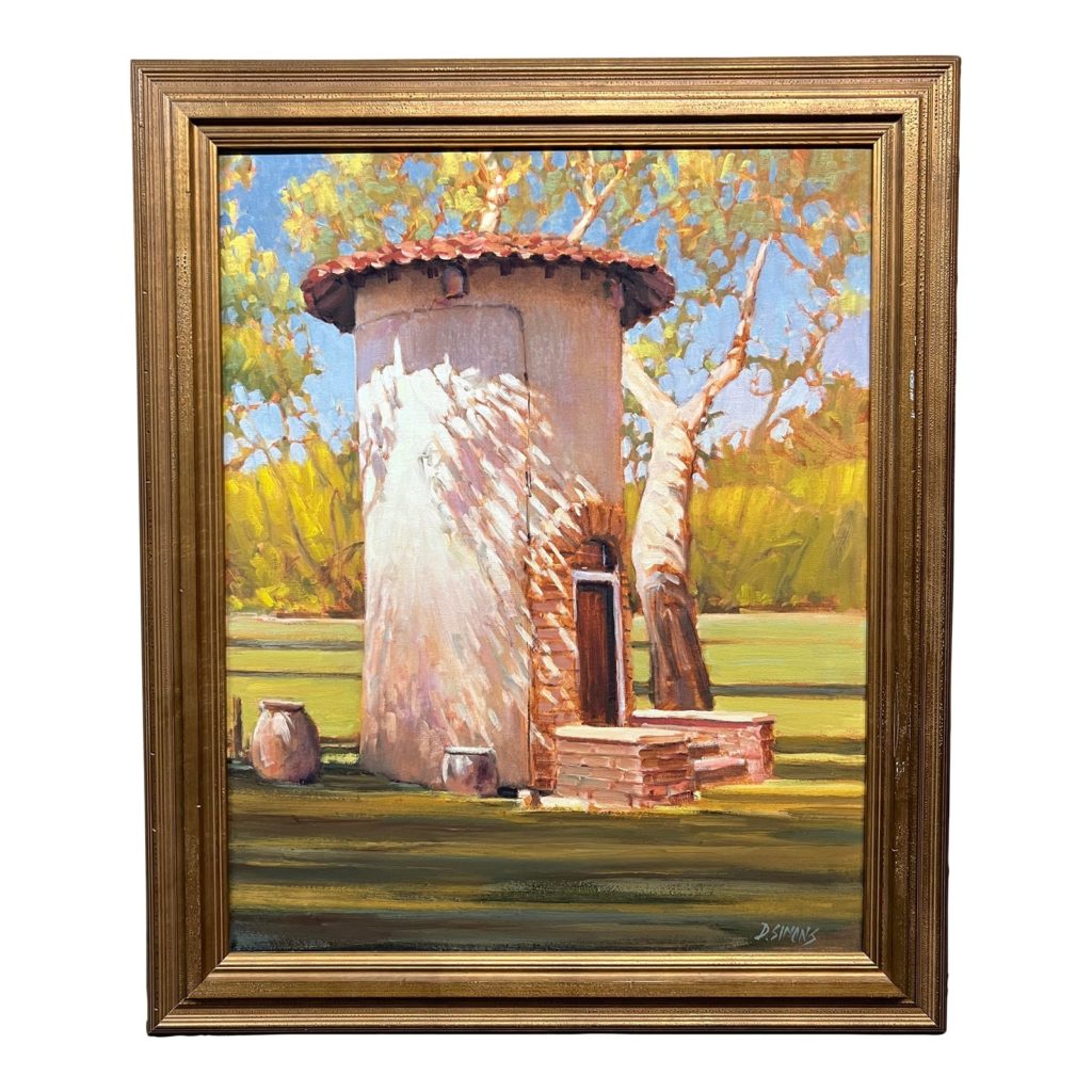 David Simons Old Silo Oil Painting - Design Plus Gallery