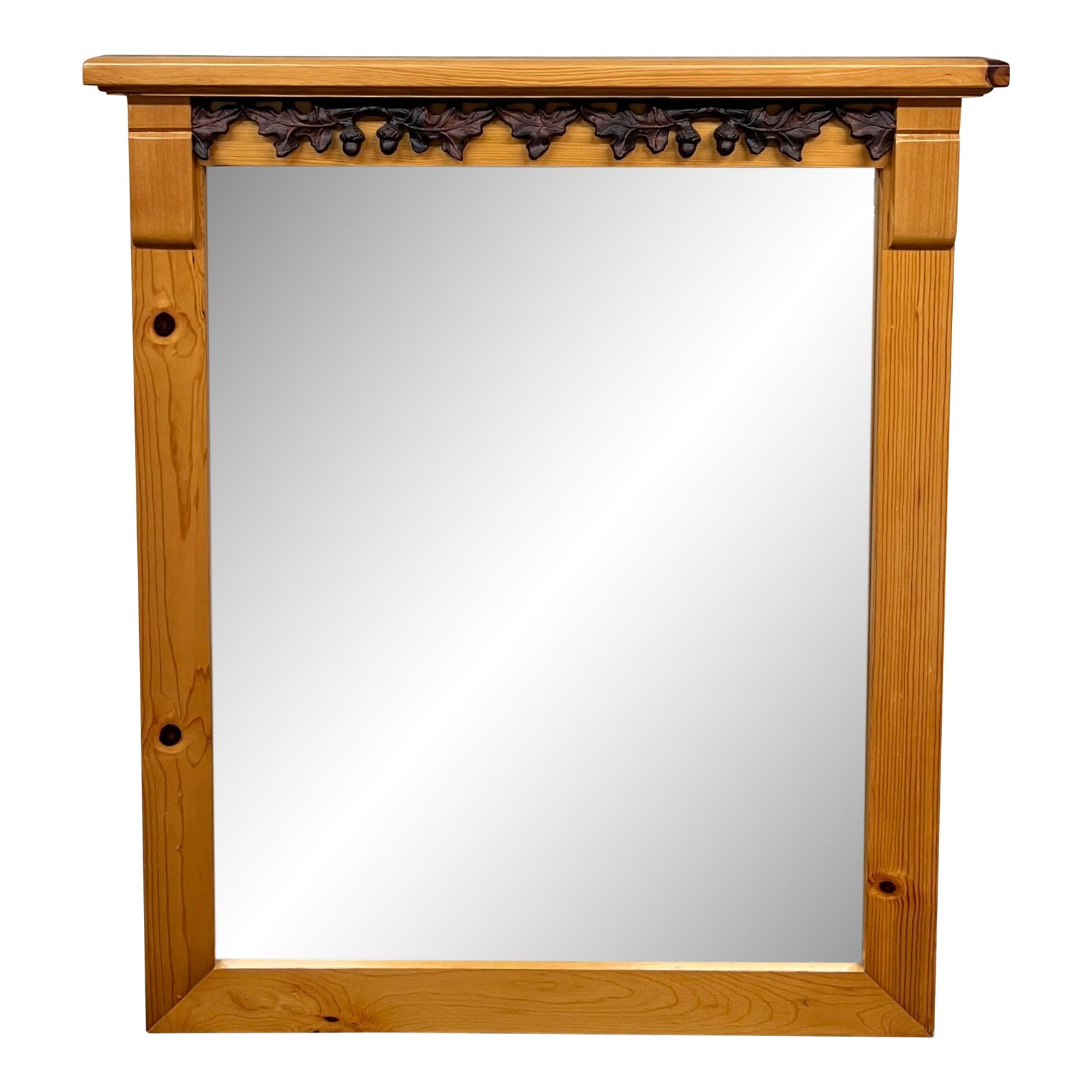 Reclaimed Wood Block Mirror From Nepal | Design Plus Gallery