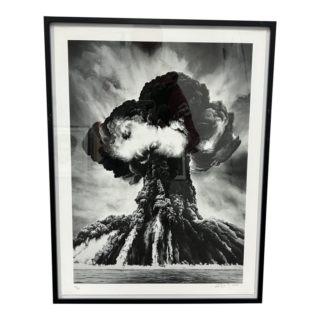 Signed + Numbered, Drawing of the Atomic Bomb Detonating in the Pacific ...