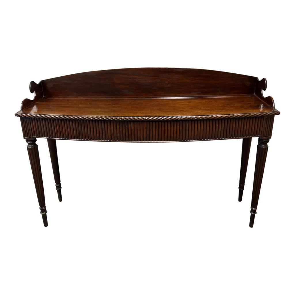 Vintage Carved Mahogany Console Table - Design Plus Gallery