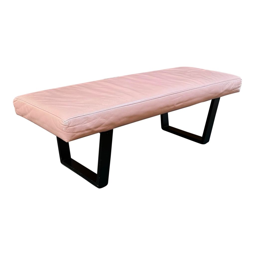 Herman Miller George Nelson Custom Leather Bench - Design Plus Gallery