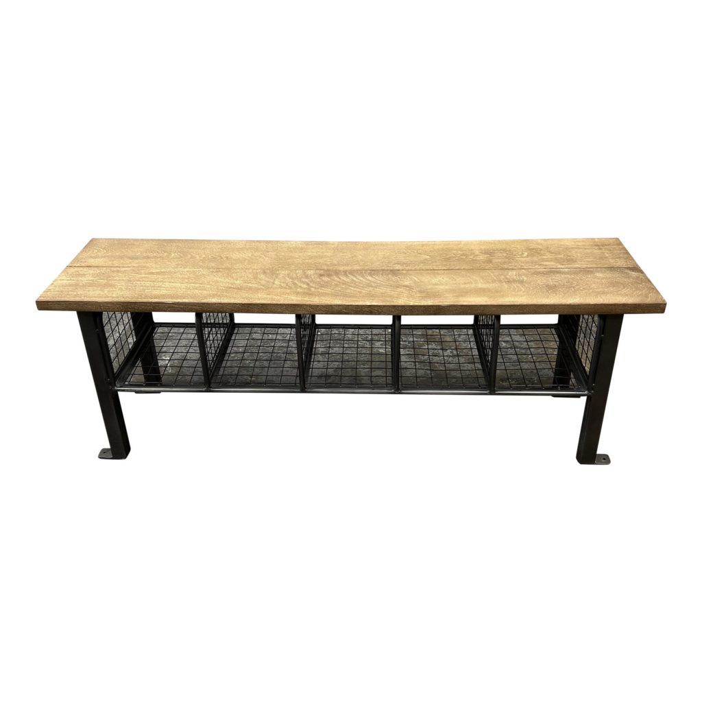 Restoration Hardware Vintage Workshop Storage Bench - Design Plus Gallery