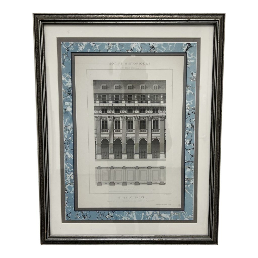 19th Century Cesar Daly French Architecture Engraving Royal Palace ...