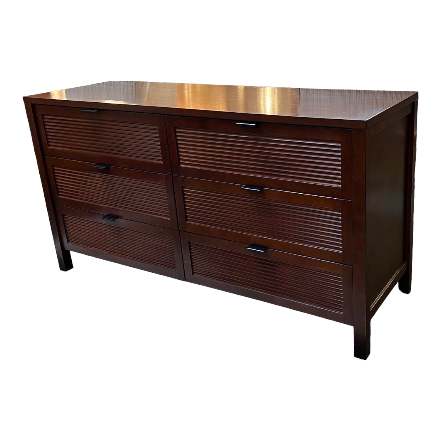 Crate & Barrel Ribbed Front Dresser - Design Plus Gallery