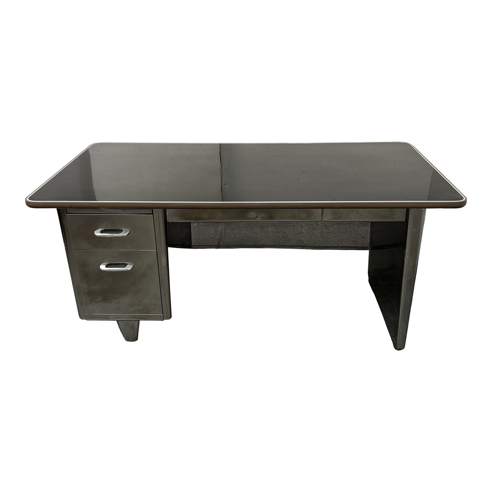 Vintage Tanner Steel Two Drawer Desk. Original Price: $1,800 - Design ...