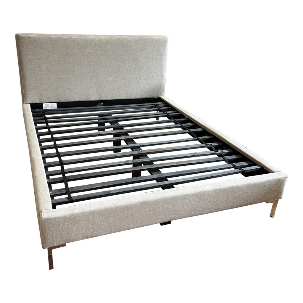 Queen Size Saatva Santorini Linen Bed Frame. Original Price: $1,495 ...