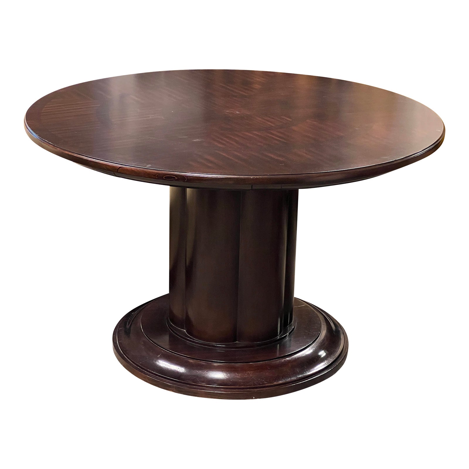 bernhardt-round-dining-room-table-with-pedestal-base-1051 - Design Plus ...