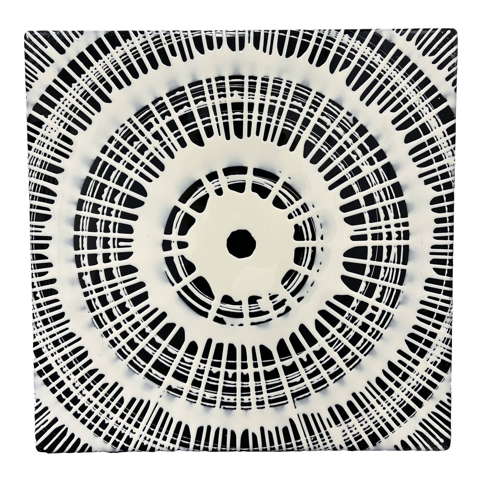 Circa 2007 Gravity #2 Black + White Resin Bullseye Artwork, Signed ...