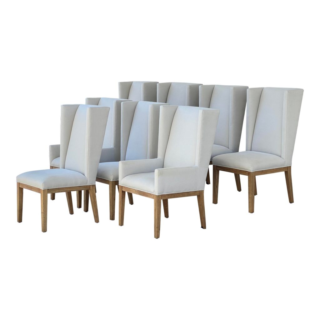 Restoration Hardware Stewart Dining Chairs, Set of Eight. Original ...