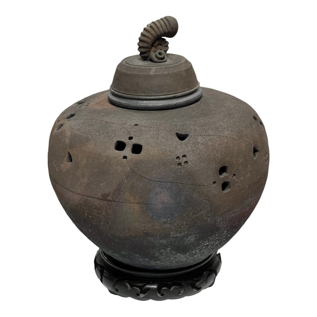 1984 Vintage Roku Ceramic Vase + Lid - Design Plus Gallery