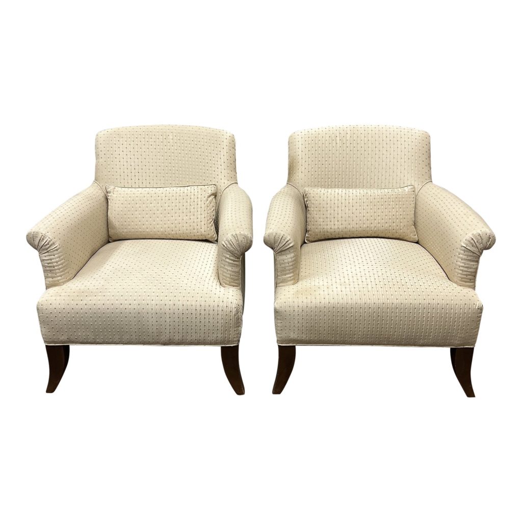 Attard Upholstery Custom English Traditional Club Chairs, a Pair ...