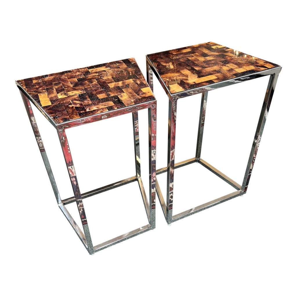 Palecek Penshell Side Tables, a Pair. Original Price: $1,700 - Design ...