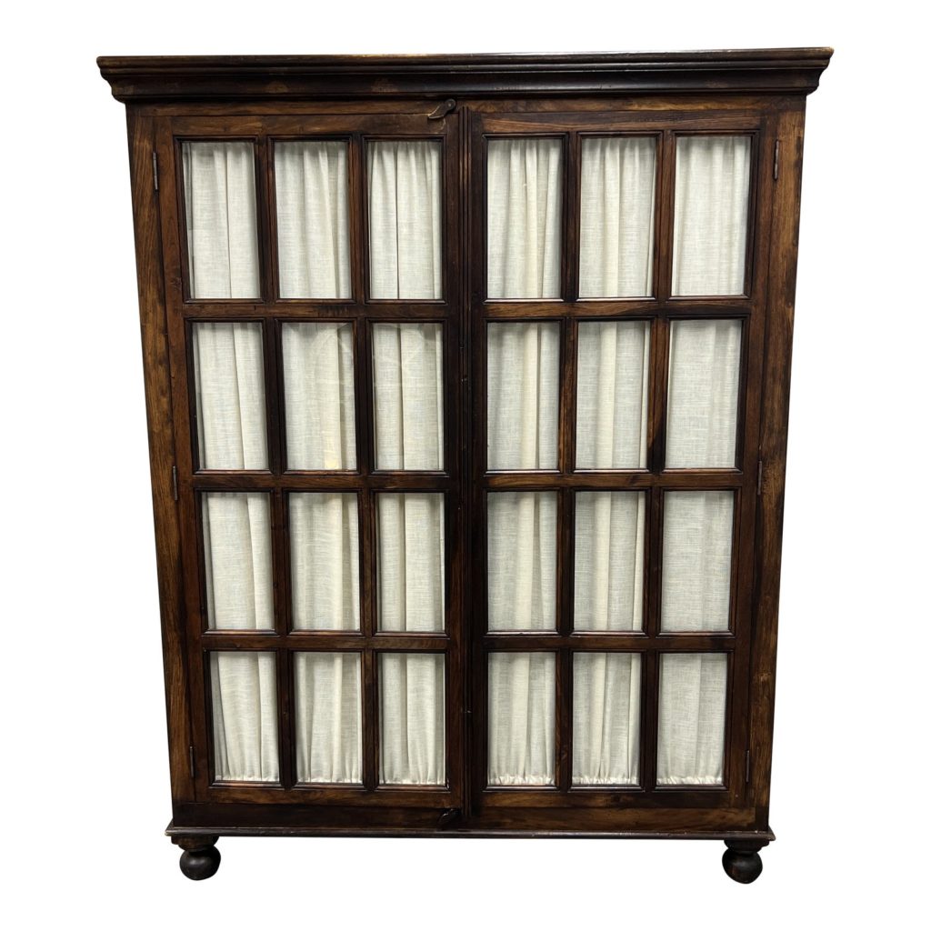 Crate and Barrel Knox Black Trim + Walnut Bookcase. Original Price ...