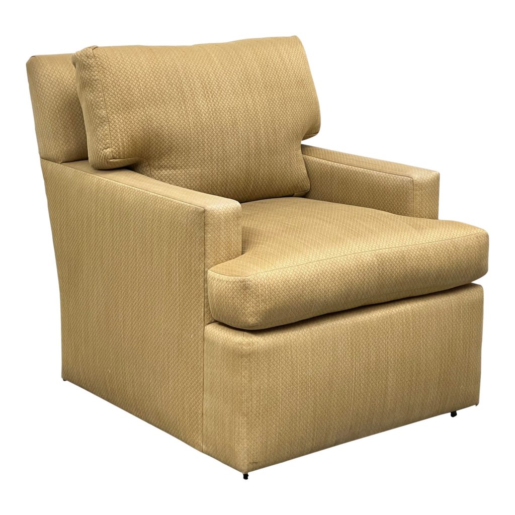 Custom Design Crimson Suede Lounge Arm Chair | Design Plus Gallery