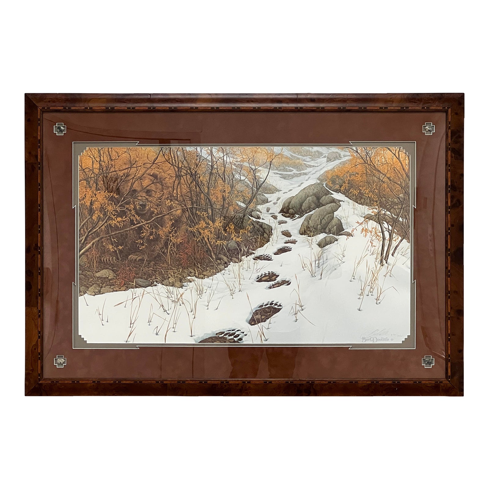Bev Doolittle 'Doubled Back - Grizzly Bear'- Custom Framed From B & R ...
