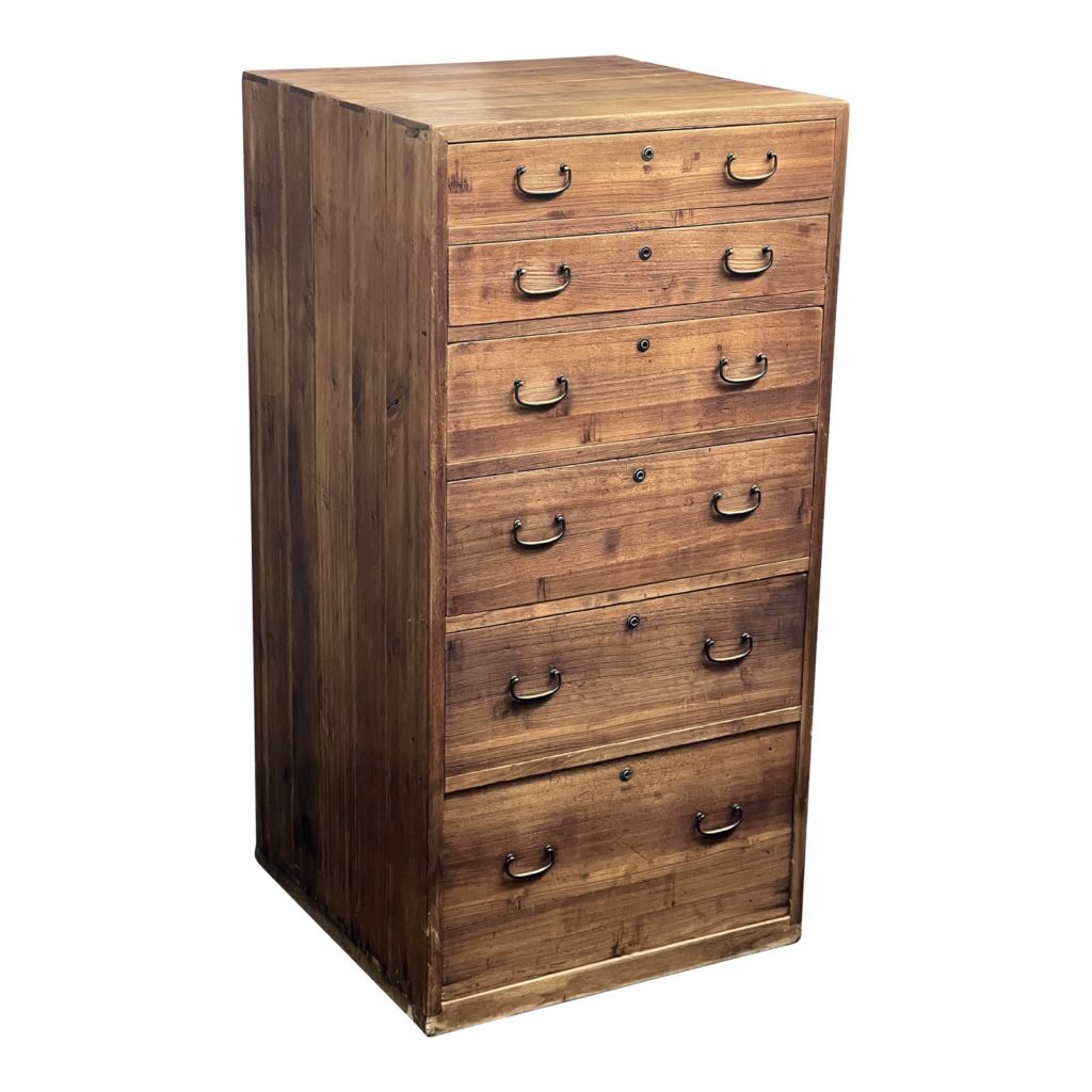 Antique Japanese Deep Tansu Chest - Design Plus Gallery