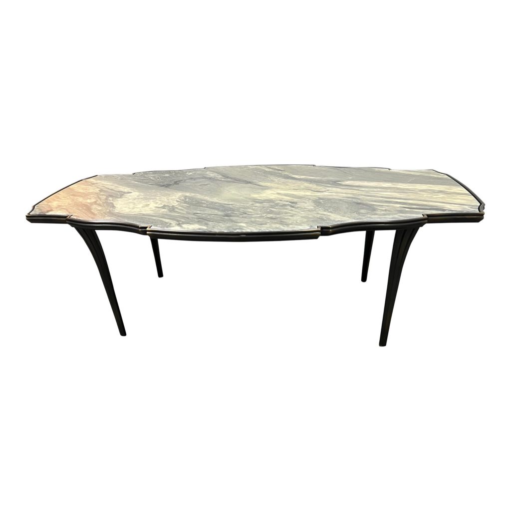 Baker Furniture Vintage Iron Wrapped Picasso Green Coffee Table ...