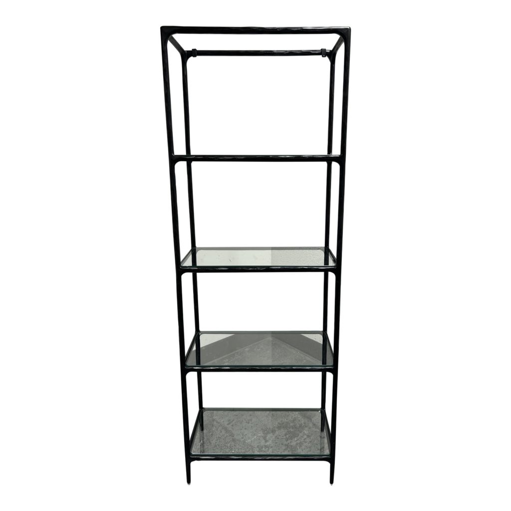 Restoration Hardware Thaddeus Glass Open Shelf. Original Price: $7,400 ...