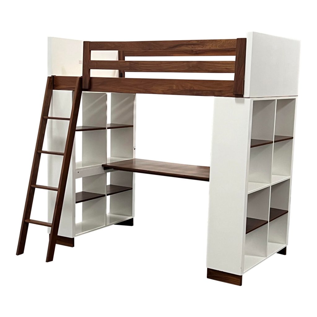 Room & Board Moda Loft Bed + Desk + Two Bookcases. Original Price ...
