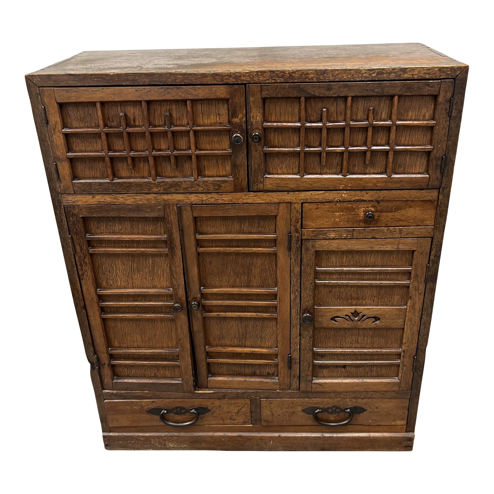 Antique Japanese Wood Tansu - Design Plus Gallery