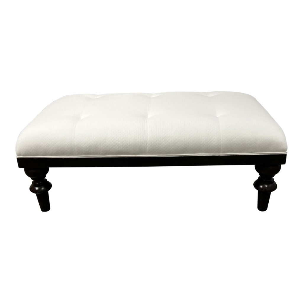 Cisco Brothers Custom Tufted Ottoman - Design Plus Gallery