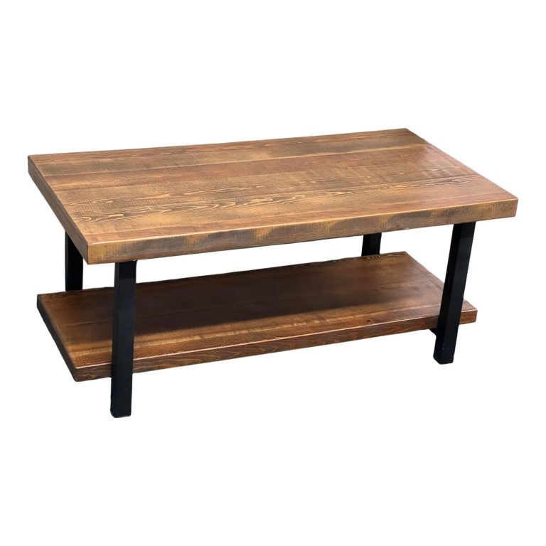 Hillside Rustic Natural Wood Coffee Table - Design Plus Gallery