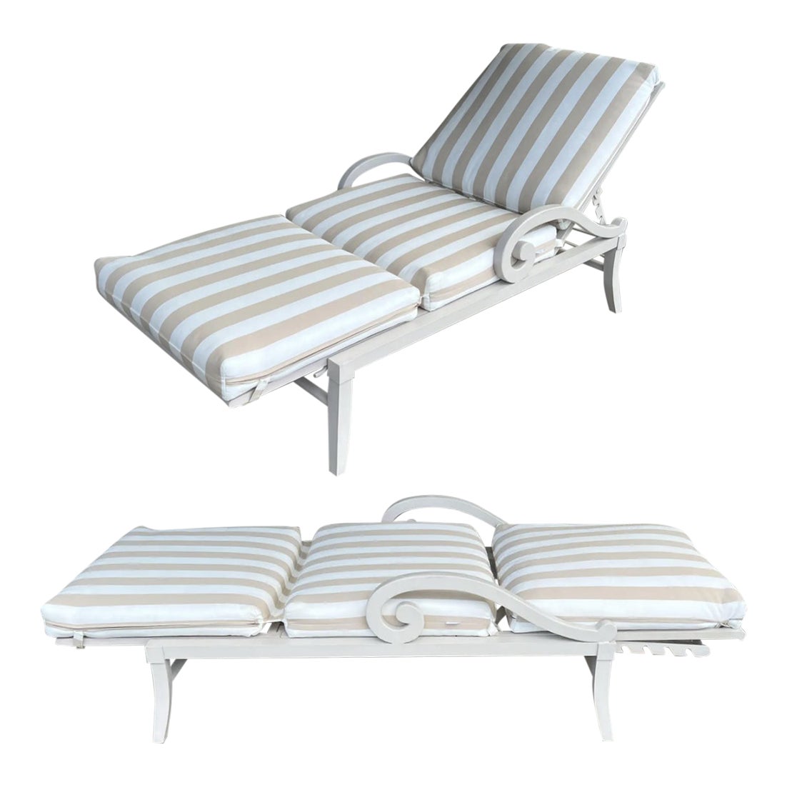 kreiss-furniture-stripe-chaise-outdoor-loungers-a-pair-7890 - Design ...