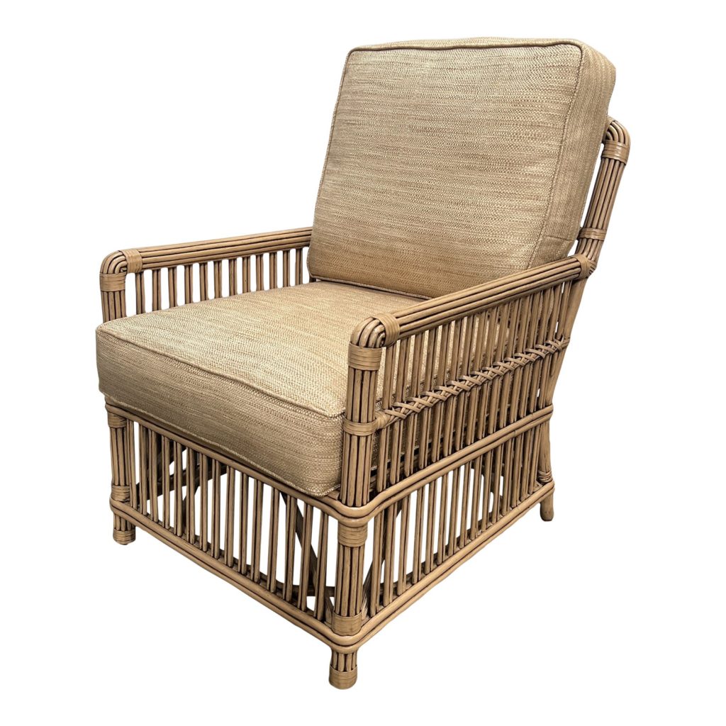 NEW Palecek President's State Rattan Chair. Original Price: $4,238 ...