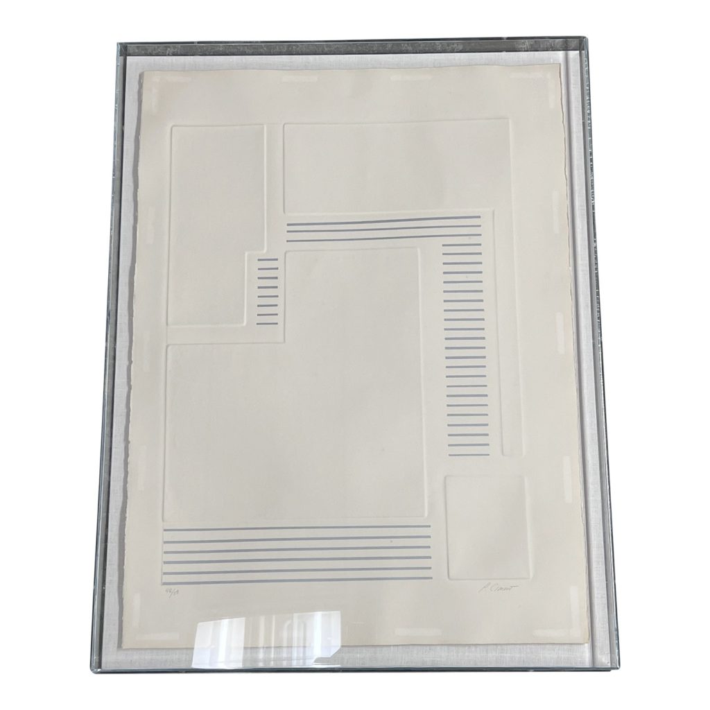 Original Artwork Signed + Numbered Embossed Stripes - Design Plus Gallery