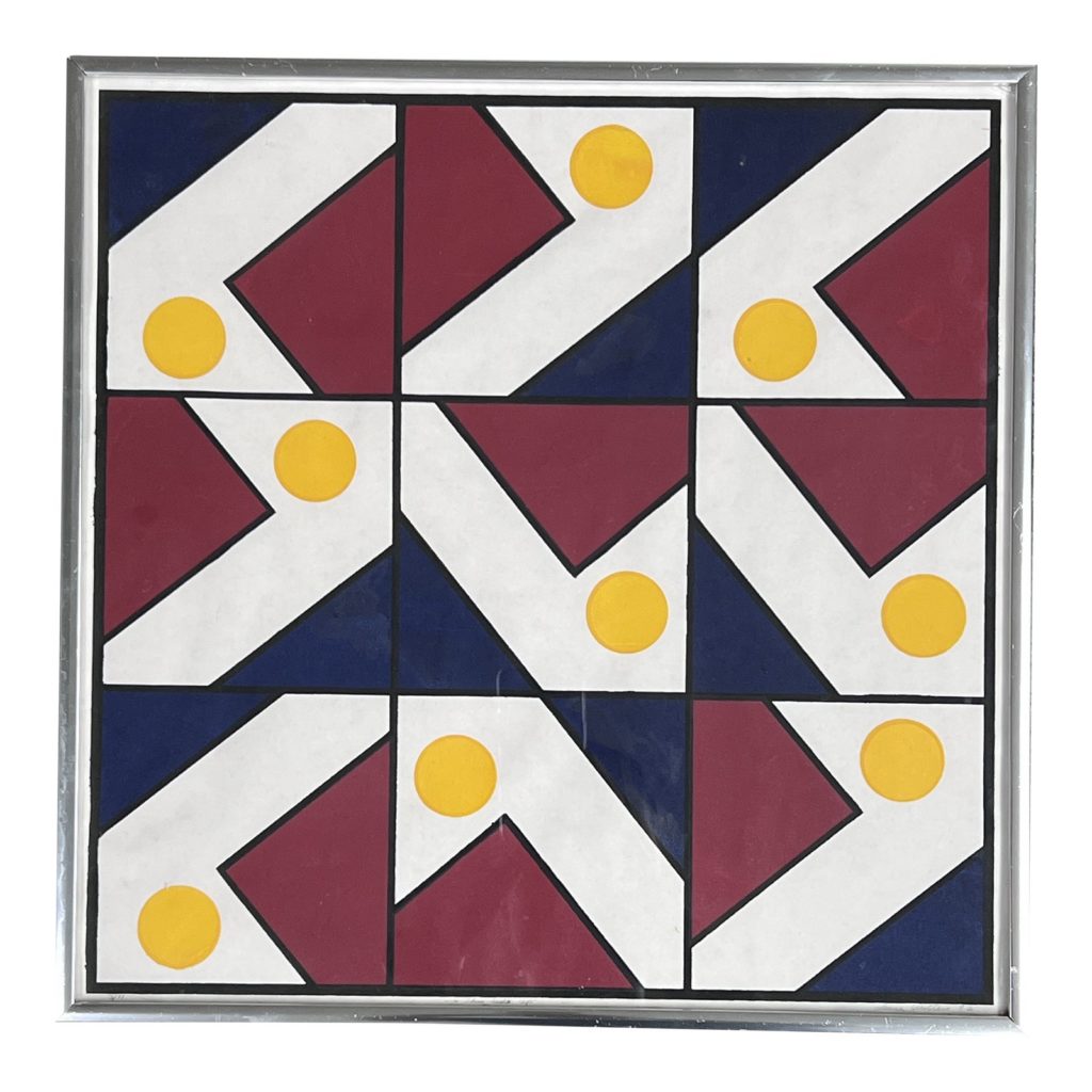 1982 Leesa Walters Geometric Tile Art | Design Plus Gallery