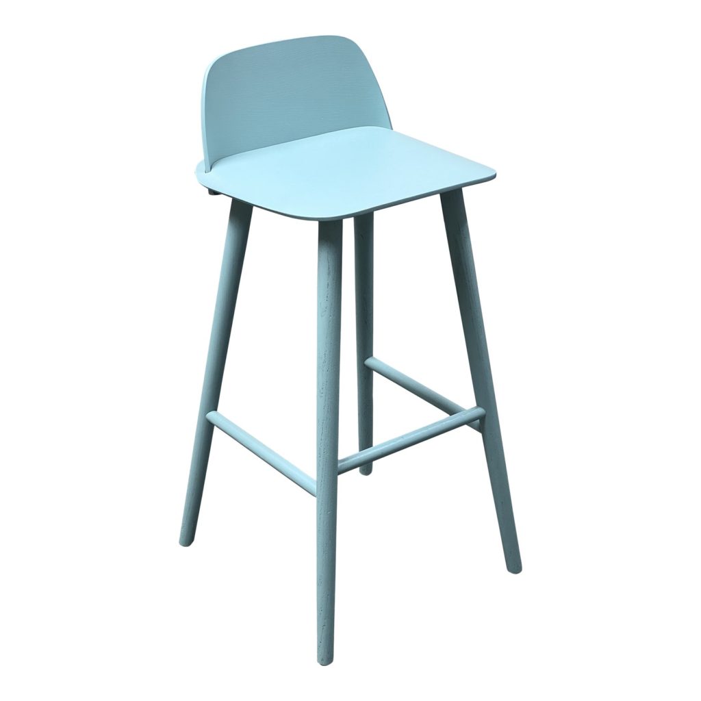 NEW Muuto David Heckler Nerd Bar Stool in Sky Blue. Original Price ...