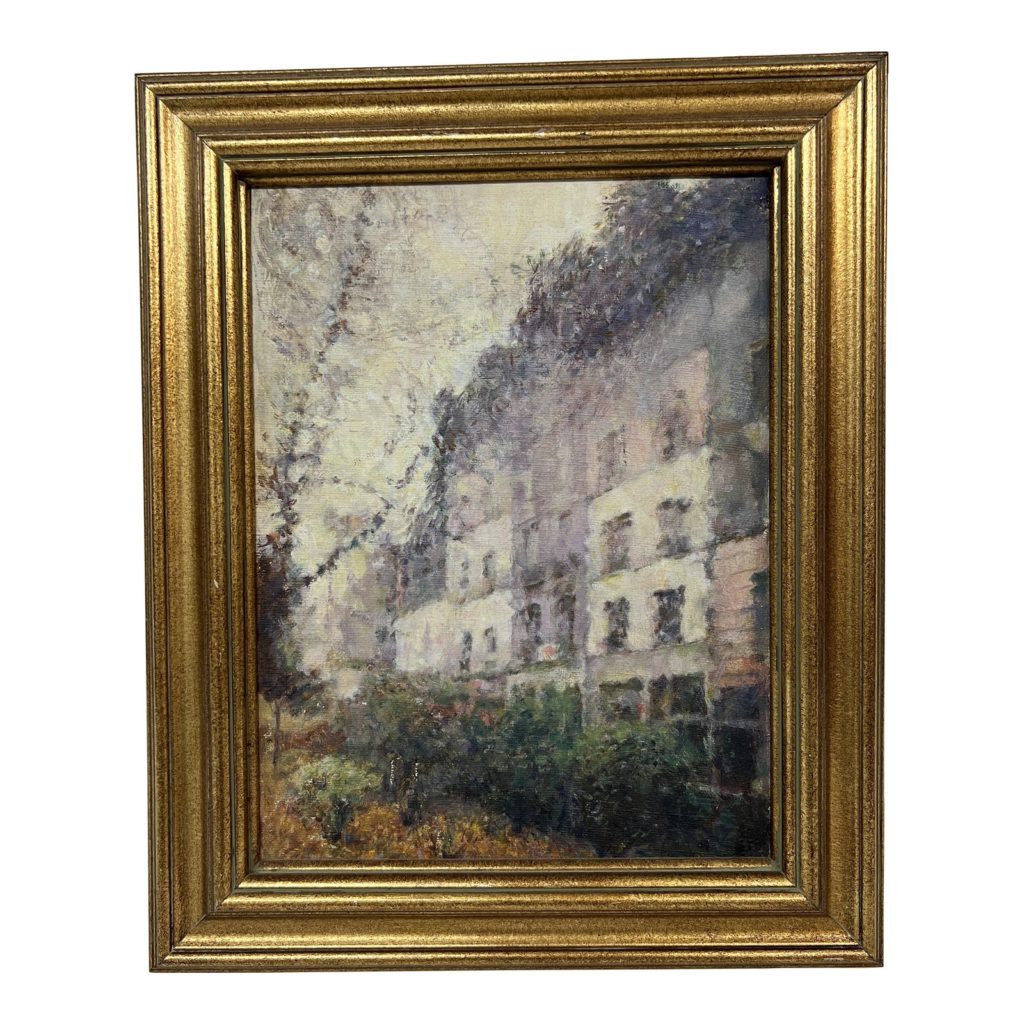 Impressionist Cityscape Original Framed Painting - Design Plus Gallery