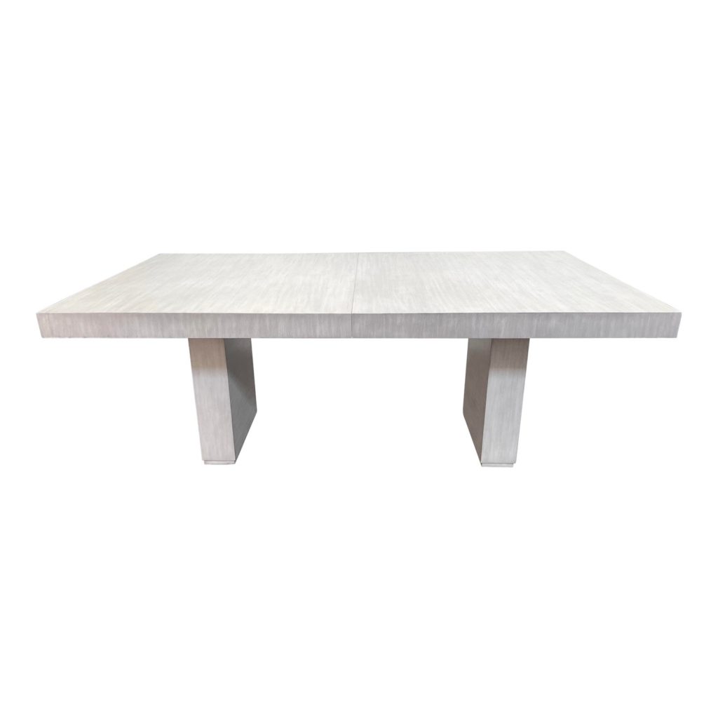 Ethan Allen Custom Classics Turret Dining Table + Set of 8 Brownstone ...