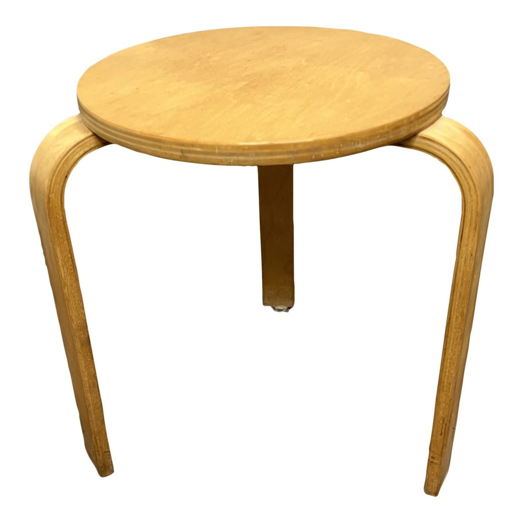 Mid 20th Century Artek Alvar Aalto Model 60 in Oak and Birch 3-Legged ...