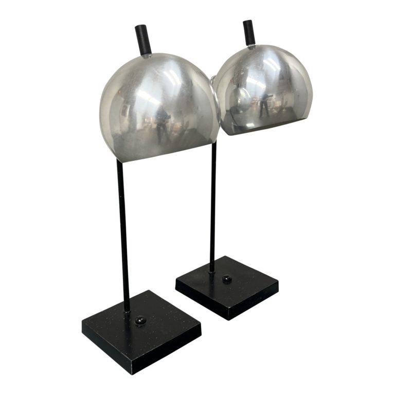 Mid 20th Century Modern Atomic Orb Table Lamps, a Pair - Design Plus ...
